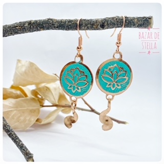 Aros Cobre Flor De Loto — Bazar De Stella